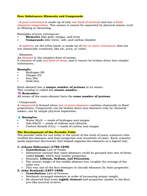 Montello High Pdf Periodic Table Chemical Elements