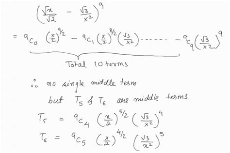 Binomial Theorem Sarthaks Econnect Largest Online Education Community