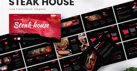 Steak House Food Powerpoint Templates Incl Beef And Food Envato