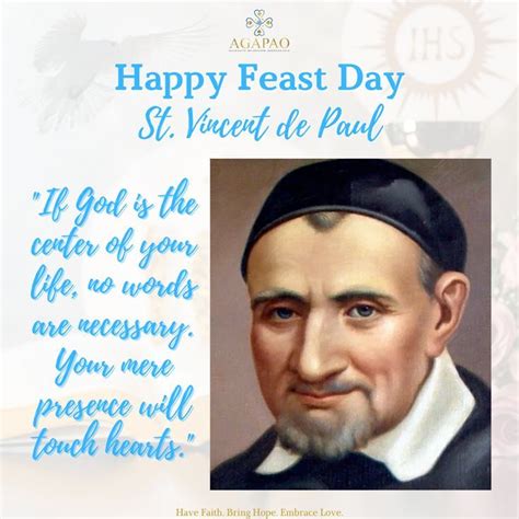 Happy Feast Day Of St Vincent De Paul Feast Day Sept 27 Artofit