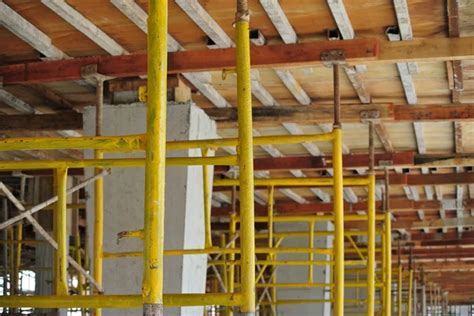 Row Of Scaffolding Support Slab Formwork Stock Photo Aisyaqilumar 70745823