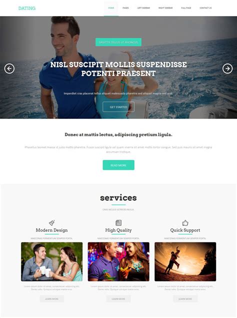 Dating HTML Template Love Dating Website Templates DreamTemplate
