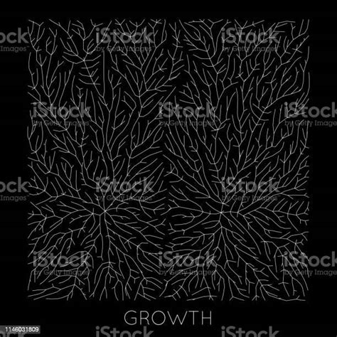 벡터 생성 분기 성장 패턴입니다 지 의류는 정 맥과 유기 구조를 좋아한다 단 로마 사각형 선박의 생물학적 그물 개념에 대한 스톡 벡터 아트 및 기타 이미지 Istock
