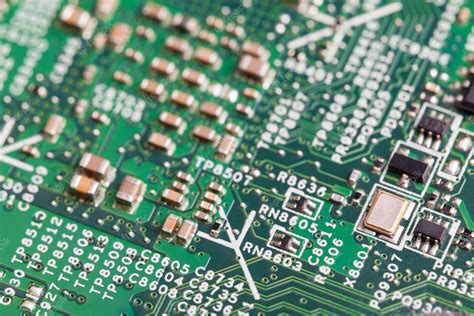 Premium Photo Close Up Of Electronic Components On The Motherboard Microprocessor Chip