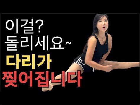 누구든지 다리를 찢어드리겠습니다 YouTube