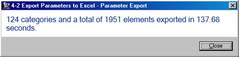 the building coder exporting parameter data to excel and re importing