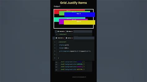 css grid justify items tutor joe s youtube