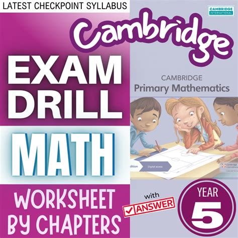 47c New Cambridge Primary Mathematics Exam Drill Worksheet By Chapter