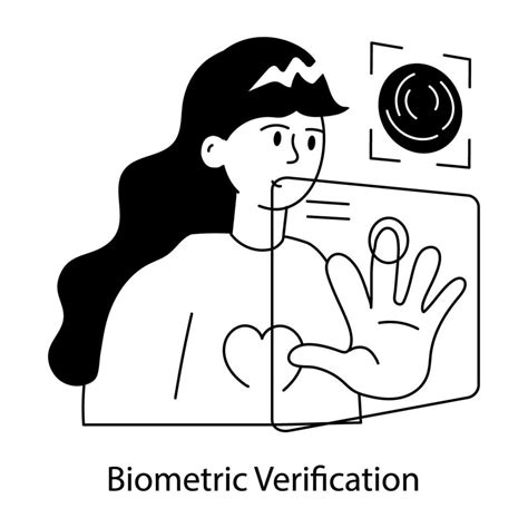 Trendy Biometric Verification 45885349 Vector Art At Vecteezy