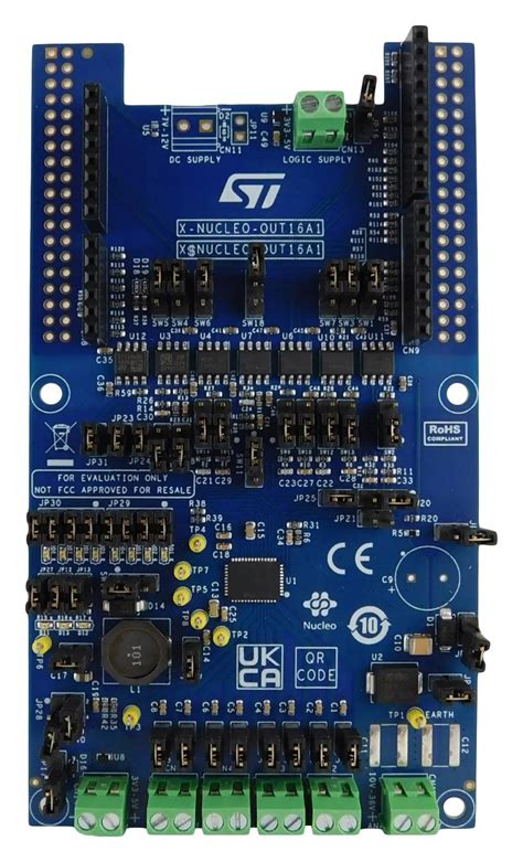 x nucleo out16a1 stmicroelectronics expansion board stm32 nucleo board