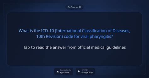 What Is The Icd 10 International Classification Of Diseases 10th Revision Code For Viral