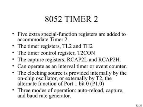 Microcontroller Timer Counter Modules And Applications Ppt