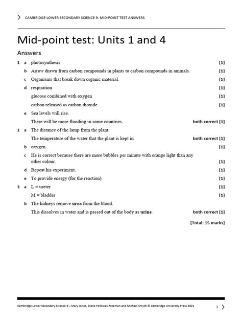 Mid Point Answers Cls Grade 9 Pdf Carbon Atoms