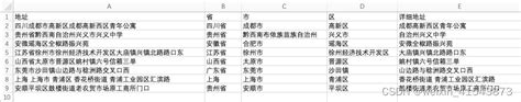 excel地址提取拆分识别省市区，怎么识别分开省市区 如何提取地址中的省市区详细地址隔开 csdn博客