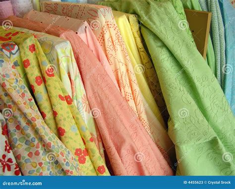 Spring Fabric Stock Image Image Of Bolts Light Fabric 4455623