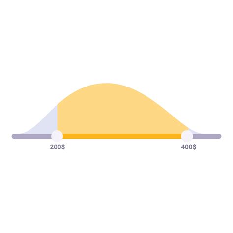 Bell Curve Graph Showing Normal Distribution For Statistical Analysis Vector Art At