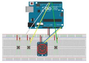8x8 LED Matrix Atari Breakout Inspired Arduino Game Makertech