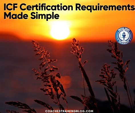 Icf Certification Requirements Made Simple