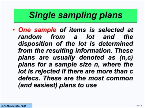 6 Sampling Plan Single Samplingpdf