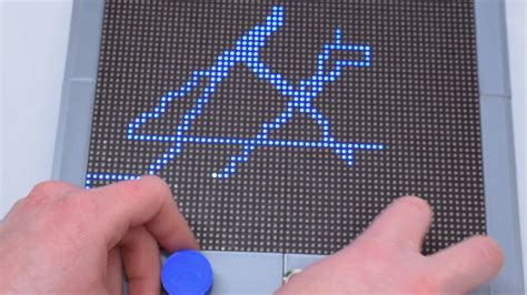 Pix A Sketch A Virtual Etch A Sketch On An LED Matrix Raspberry Pi PiDay RaspberryPi