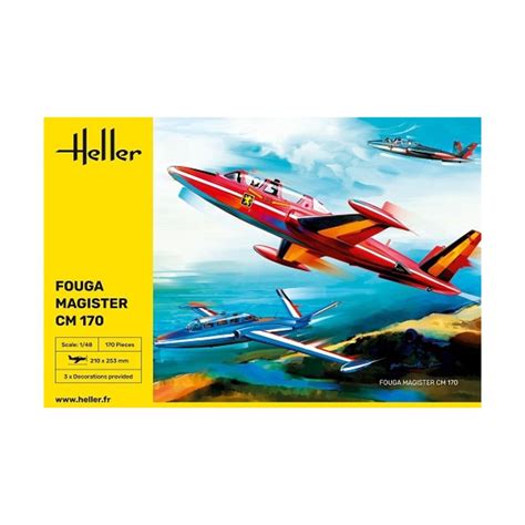 Heller Model Kit 1 48 Fouga Magister Cm170 Aircraft New Ebay