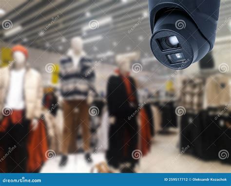 CCTV Camera Spy On The Shopping Mall Stock Photo Image Of Department