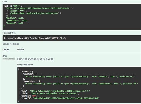 C Aspnet Core 6 Web Api Use Systemjsontext Modelbinding Error