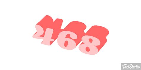 468 Number Animated  Logo Designs