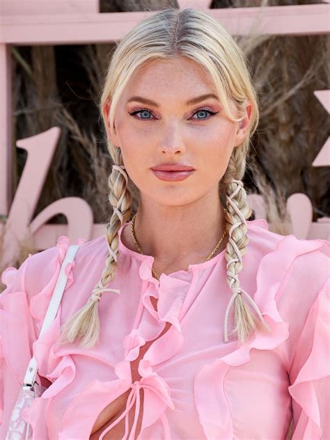 Elsa Hosk Beautiful Braless Boobs At Revolve Festival At The