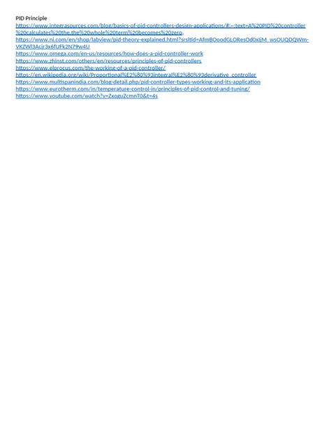 Pid Principle Pdf Control Theory Electrical Engineering