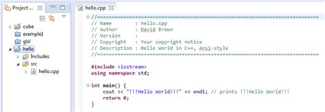 An Eclipse Cdt Tutorial With Opengl