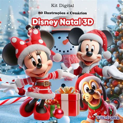 Kit Digital Mickey Natal Elo7 Produtos Especiais