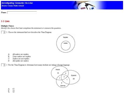 logic quiz interactive for 9th 10th grade lesson planet