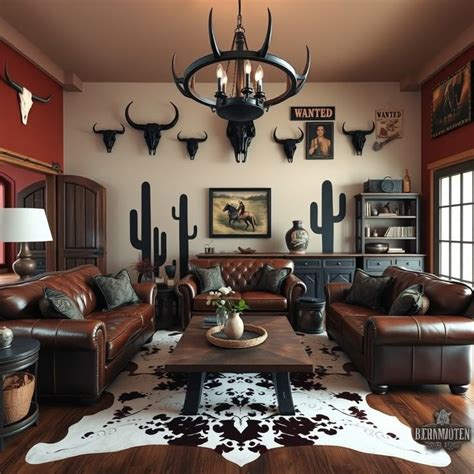 Western Gothic Living Room With Saloon Elegance Western Bedroom Decor Western Style Interior