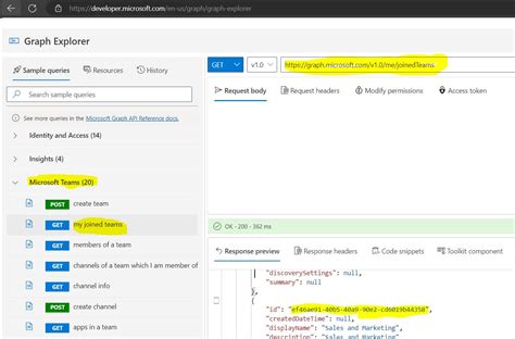Read Microsoft Teams Messages Using Graphs Api
