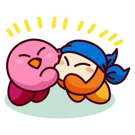 Kirby And Waddle Dee Friends Sticker Sticker Mania
