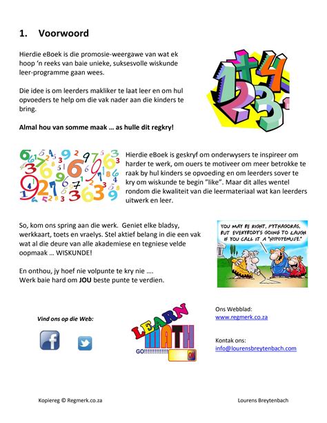 Solution Wiskunde Hulpbronne Vir Leerders Ouers En Onderwysers Graad 7