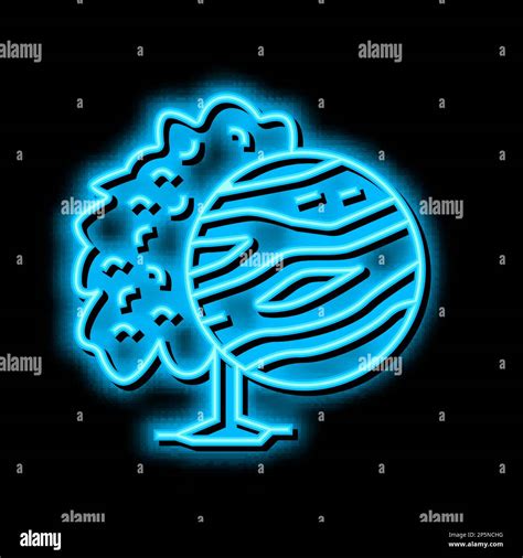 mango wood neon glow icon illustration stock vector image and art alamy