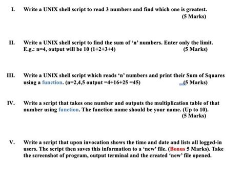 Solved I Write A Unix Shell Script To Read 3 Numbers And