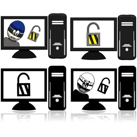 Security Set Royalty Free Vector Image VectorStock