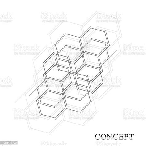 육각형 추상적인 배경입니다 기하학적 인 과학 및 기술 모션 디자인입니다 디지털 데이터 시각화 개념입니다 과학적인 벡터 일러스트 레이 션 0명에 대한 스톡 벡터 아트 및 기타