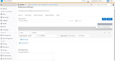 Marketing Cloud Personalization Insights Cloud Odyssey
