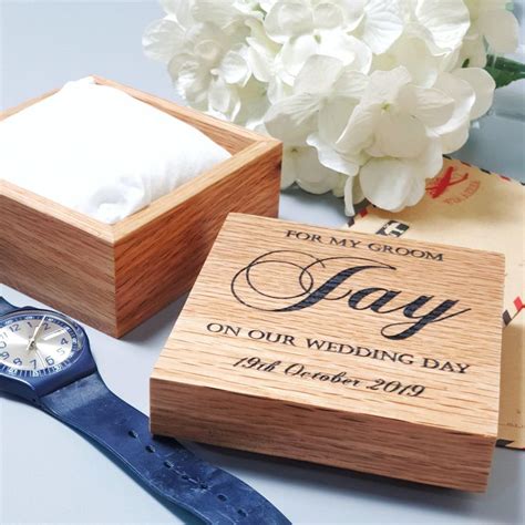 Wedding Watch Box T For Groom I Bride To Groom Wedding Day Present