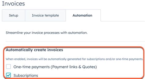 set up the hubspot invoices tool