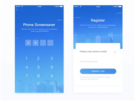 Lock Screen Interface Practice By Lvwandou On Dribbble