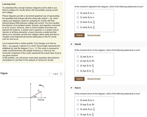 solved learning goal understand the concept of phasor diagrams and be
