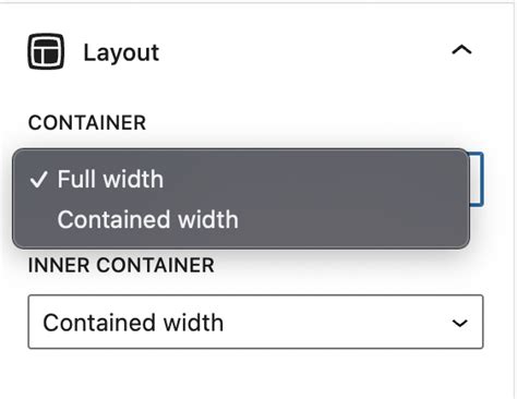 layout container options generatepress