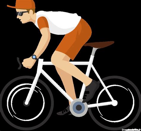 عکس کارتونی پسر دوچرخه سوار
