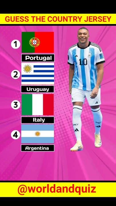 Can You Guess The Country Jersey 🤔 Football Quize Shorts Youtube