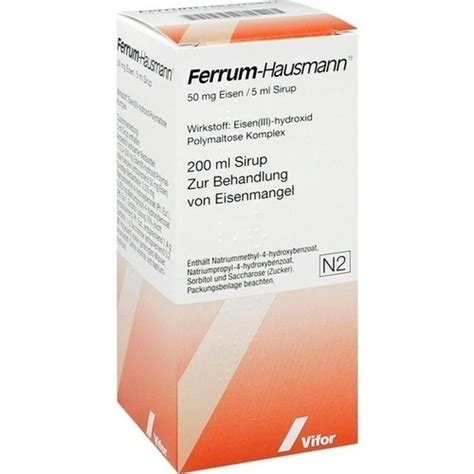 FERRUM HAUSMANN Syrup 200 ml - Iron - Homoempatia - Versandapotheke